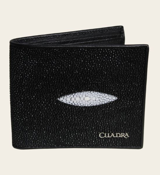 Cartera Cuadra Mantarraya Negra – Los Tres García